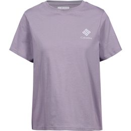Columbia Rolling Bend T-Shirt Damen - Gr&ouml;&szlig;e XS - lila