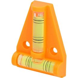 Cartrend Mini-Wasserwaage mit zwei Libellen orange 58 x 43 mm