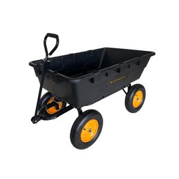 WESTMANN Kunststoff Gartenwagen mit Kippfunktion Prakta L Schwarz 145x108x83cm