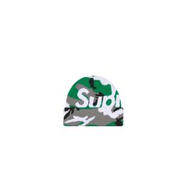 Supreme Camo Big Logo Beanie Green Camo
