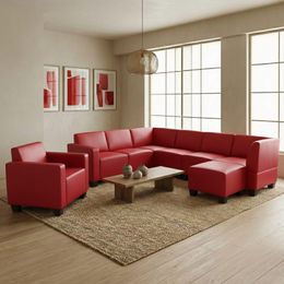 MCW Couch-Garnitur Moncalieri 6-1-1 ~ rot