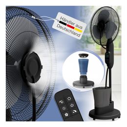 aktimeo Standventilator mit Luftbefeuchtung in schwarz