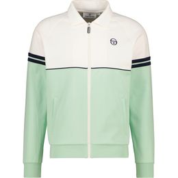 Sergio Tacchini Trainingsjacke 'Orion' Herren Gr&ouml;&szlig;e L creme / hellgr&uuml;n / schwarz