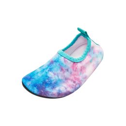 Playshoes Badeschuh M&auml;dchen Gr&ouml;&szlig;e 18/19 blau / t&uuml;rkis / pink / wei&szlig;