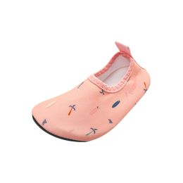 Playshoes Badeschuh M&auml;dchen Gr&ouml;&szlig;e 18/19 creme / royalblau / orange / puder