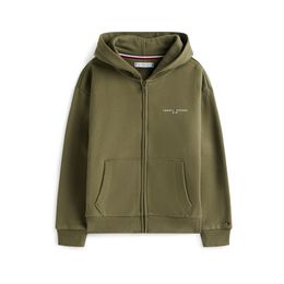 Tommy Hilfiger Sweatjacke Jungen Gr&ouml;&szlig;e 116 oliv