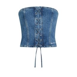 KARL LAGERFELD JEANS Top Damen Gr&ouml;&szlig;e M blue denim