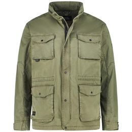 Gro&szlig;e Gr&ouml;&szlig;en Camel Active Fieldjacket aus Baumwolle mit Stretch Farbe oliv Gr&ouml;&szlig;e: 30