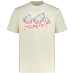 Jack & Jones Gro&szlig;e Gr&ouml;&szlig;en Jack&Jones T-Shirt mit Motiv-Print Farbe wei&szlig; Gr&ouml;&szlig;e: 6XL