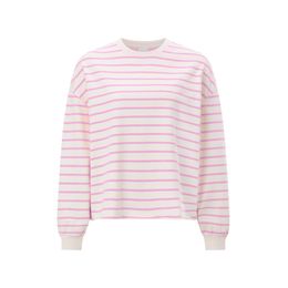 Rich & Royal Rich & Royal Sweatshirt Damen Gr&ouml;&szlig;e XL rosa / wei&szlig;