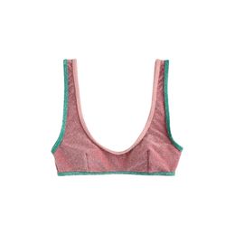 next Bikinitop Damen Gr&ouml;&szlig;e 80 gr&uuml;n / rosa / altrosa
