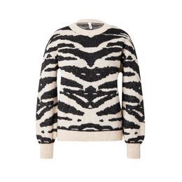 Only Pullover 'ONLAMBER' Damen Gr&ouml;&szlig;e M beige / schwarz