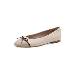 Tamaris Ballerina Damen Gr&ouml;&szlig;e 40 beige / creme / schoko