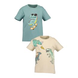 Blue Seven T-Shirt Jungen Gr&ouml;&szlig;e 110 ecru / gelb / jade / hellgr&uuml;n