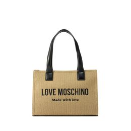Love Moschino Shopper 'ORO' Damen Gr&ouml;&szlig;e One Size dunkelbeige / schwarz