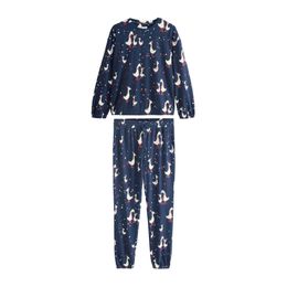 next Pyjama Damen Gr&ouml;&szlig;e XXL/XXXL navy / rot / wei&szlig; Winterkleid