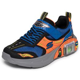 Skechers Sneaker 'GARAGE' Jungen Gr&ouml;&szlig;e 32 blau / grau / dunkelorange / schwarz