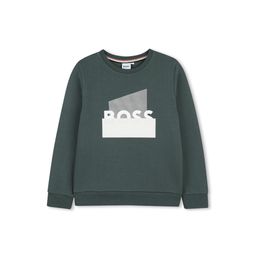 BOSS Sweatshirt Jungen Gr&ouml;&szlig;e 140 tanne / wei&szlig;