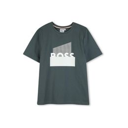 BOSS T-Shirt Jungen Gr&ouml;&szlig;e 116 tanne / wei&szlig;