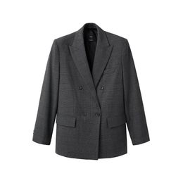 Mango Blazer 'Teriyaki' Damen Gr&ouml;&szlig;e 42 grau / schwarz