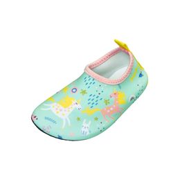 Playshoes Badeschuh 'Einhorn' M&auml;dchen Gr&ouml;&szlig;e 24/25 blau / gelb / mint / wei&szlig;