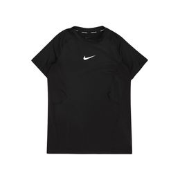 Nike Sportshirt 'Pro' Jungen Gr&ouml;&szlig;e 128/138 schwarz / wei&szlig;