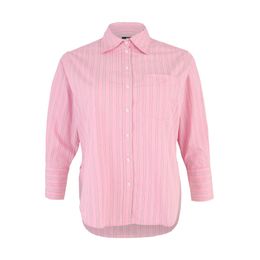 GAP Petite Bluse Damen Gr&ouml;&szlig;e S hellpink / dunkelpink / wei&szlig;