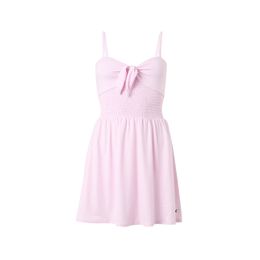 Hollister Kleid Damen Gr&ouml;&szlig;e 38 rosa / wei&szlig; Winterkleid