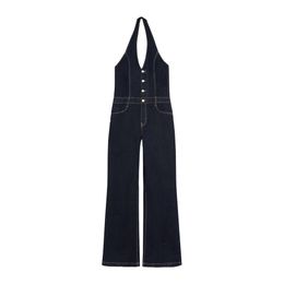 Bershka Jumpsuit Damen Gr&ouml;&szlig;e XS navy