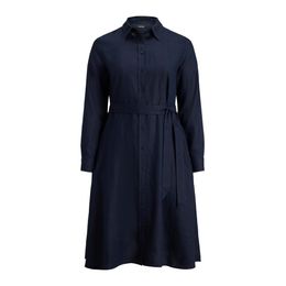 Lauren Ralph Lauren Plus Blusenkleid Damen Gr&ouml;&szlig;e 50 nachtblau Winterkleid
