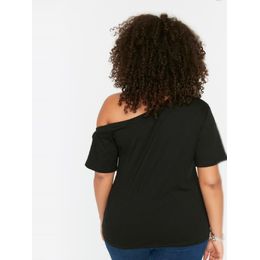 Trendyol Curve Shirt Damen Gr&ouml;&szlig;e 5XL schwarz