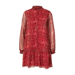 Pepe Jeans Kleid Damen Gr&ouml;&szlig;e 40 beige / rot Sommerkleid
