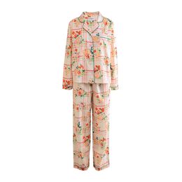 Cath Kidston Pyjama Damen Gr&ouml;&szlig;e XXL petrol / mint / orange / altrosa Winterkleid