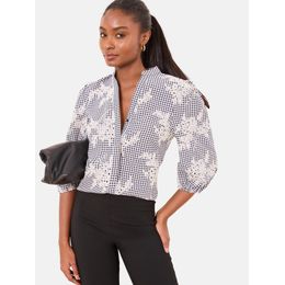 Lipsy Bluse Damen Gr&ouml;&szlig;e L schwarz / wei&szlig; / naturwei&szlig;