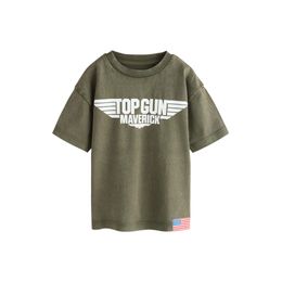 next T-Shirt 'Top Gun' Jungen Gr&ouml;&szlig;e 68 khaki / wei&szlig;