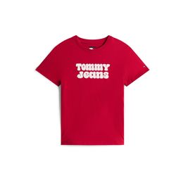 Tommy Jeans T-Shirt 'ESSENTIAL' Damen Gr&ouml;&szlig;e XXXL navy / rot / melone / wei&szlig;