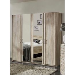 Kleiderschrank Wiemann, B:197,3cm H:196cm T:58cm, beige, Holzwerkstoff, Schlafzimmer, Schr&auml;nke, "Meran"