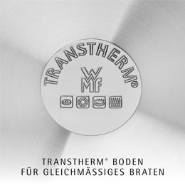 WMF Bratpfanne "Profi, induktionsgeeignet, unbeschichtet, ideal f&uuml;r scharfes Anbraten", &Oslash; 28cm + H&ouml;he 6cm, silber, Pfannen, extrem strapazierf&auml;hig