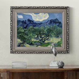 Gerahmtes Leinwandbild Vincent van Gogh - Olivenb&auml;ume