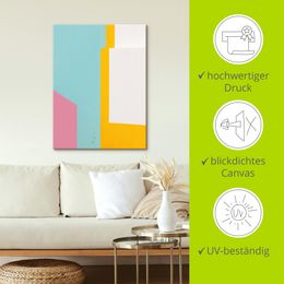Wandbild Artland, B:60cm H:80cmfarbe bild(er): wei&szlig;, Leinwand, Wohnzimmer, Bilder, "pinky wall", als Alubild, Leinwandbild, Poster, Wandaufkleber in