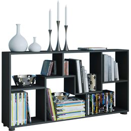 Kommode Vcm, B:62cm T:20cm, schwarz, Wohnzimmer, Sideboards, "Holz Sideboard Regal Raumteiler Kommode Pintal"