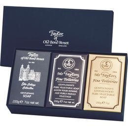 Herren Seifen-Set, 600 g, wei&szlig;, Taylor of old Bond Street, Hautreinigungsmittel, Elegante D&uuml;fte, die Pflege und Frische f&uuml;r den modernen Mann