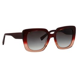 Sonnenbrille BRENDEL EYEWEAR "BRENDEL eyewear Sonnenbrille", Damen, mond&auml;nes granatapfelrot verlauf, Sonnenbrillen Sonnenbrille