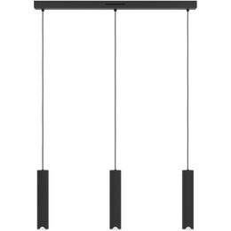 Eglo H&auml;ngeleuchte "BALAMORTA-Z Pendellampe - Stahl - LED - 3X3,7W - IP20", 3, H: 110cm, 1 Stk.schwarz, Wohnzimmer, Leuchten, H&auml;ngelampe, Deckenlampe,