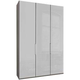 Kleiderschrank Wiemann, B:148,4cm H:216cm T:58cm, grau, Floatglas, Holzwerkstoff, Schlafzimmer, Schr&auml;nke, "Monaco, Made in Germany, edle Glasfront,