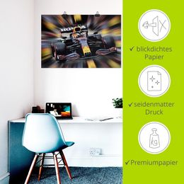 Wandbild Artland, B:90cm H:60cm, bunt, Papier, Wohnzimmer, Bilder, "Verstappen", als Alubild, Leinwandbild, Poster, Wandaufkleber in verschied. Gr&ouml;&szlig;en