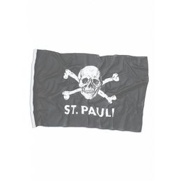 FC St. Pauli Fahne "FC St. Pauli Fahne FC St. Pauli TK Klein 30x40cm"schwarz, Fahnen