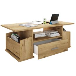 Couchtisch Vcm, B:110cm T:52cm, braun, Wohnzimmer, Tische, "Holz Sofatisch Couchtisch Schublade Junata"