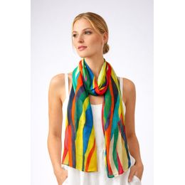 Damen Modeschal "Mehrfarbig", bunt, Basic, Collezione Alessandro, Viskose, Modet&uuml;cher, aus softem Naturstoff, multifarben