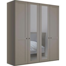 Kleiderschrank Wiemann, B:197,3cm H:216cm T:58cm, grau, Glas, Holzwerkstoff, Schlafzimmer, Schr&auml;nke, "G&ouml;teborg, mit 95 &Ouml;ffnungswinkel, Made in